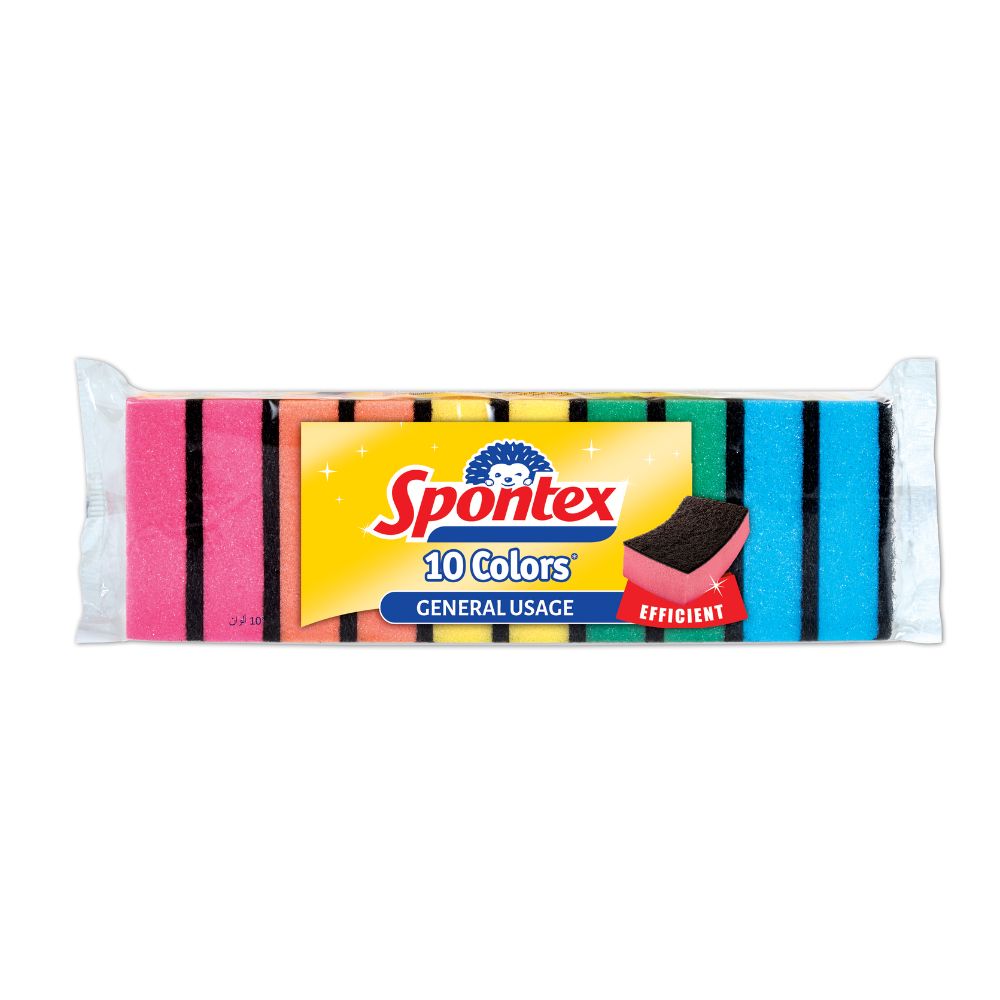Spontex Colors X10 Spugne Di Qualit Con Strato Abrasivo